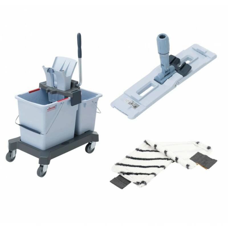 Vileda UltraSpeed Pro starterskit double bucket - Schoonmaakleverancier